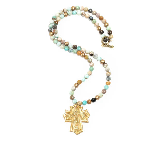 Hidden Truth Amazonite with Leah Cross Necklace – Dan's Southern Prep