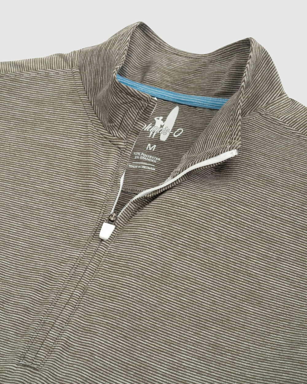 Johnnie-O Vaughn Striped Performance 1/4 Zip Pullover in Meteor – Dan's ...
