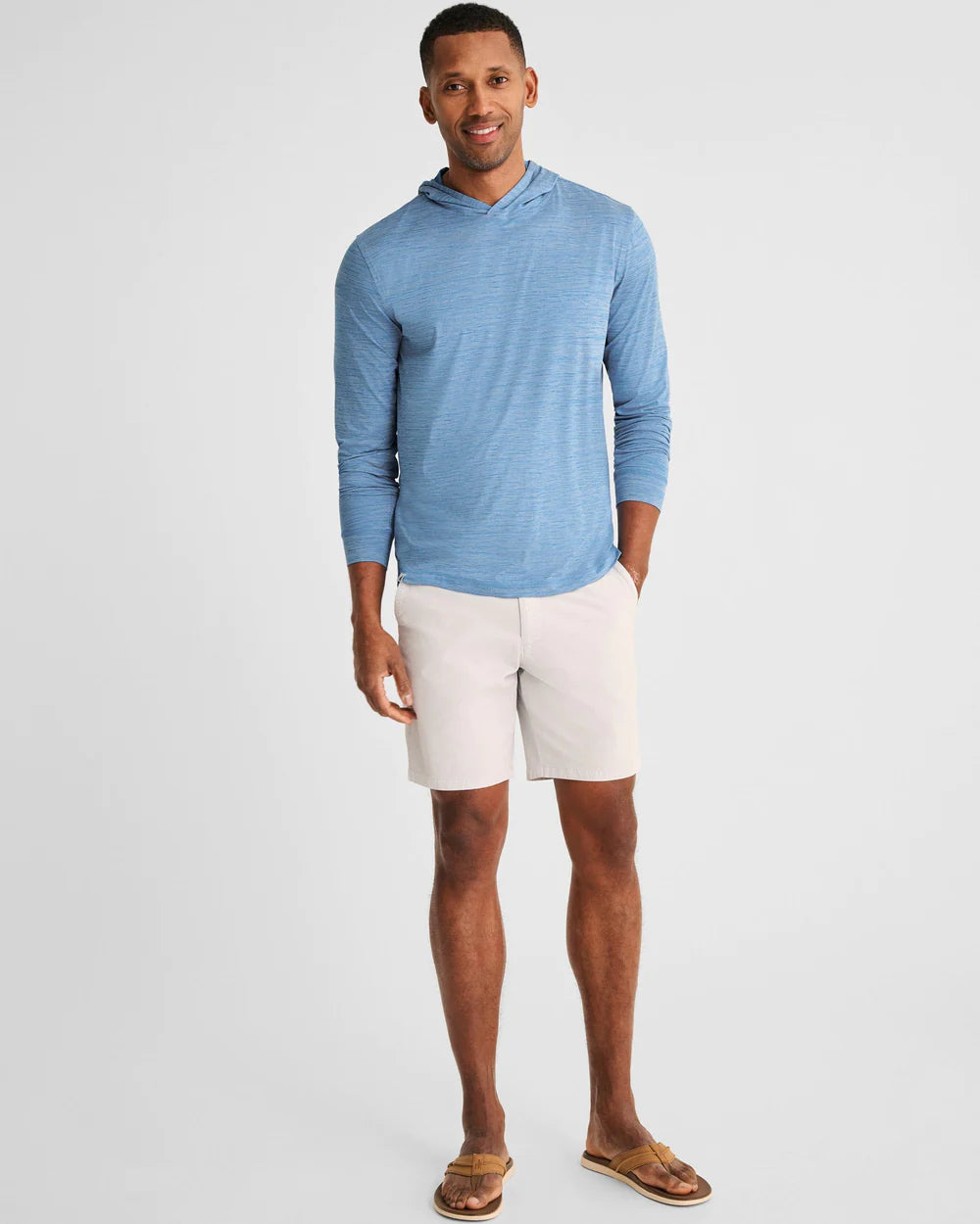 Johnnie-O Talon Performance T-Shirt Hoodie in Pipeline – Dan's Southern ...