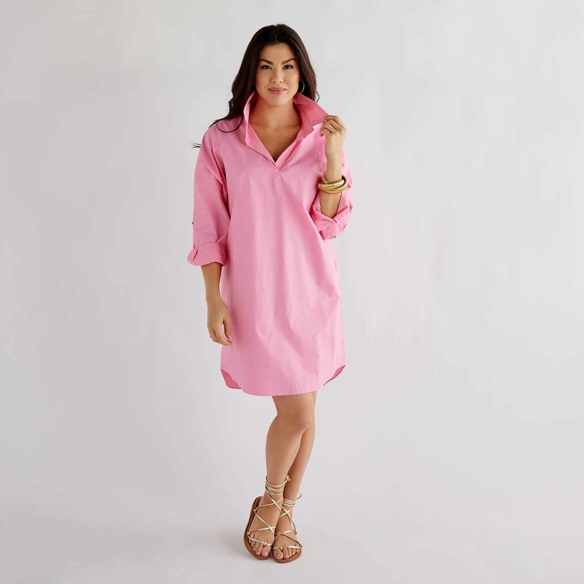 Caryn Lawn Preppy Star Dress Pink – Dan's Southern Prep