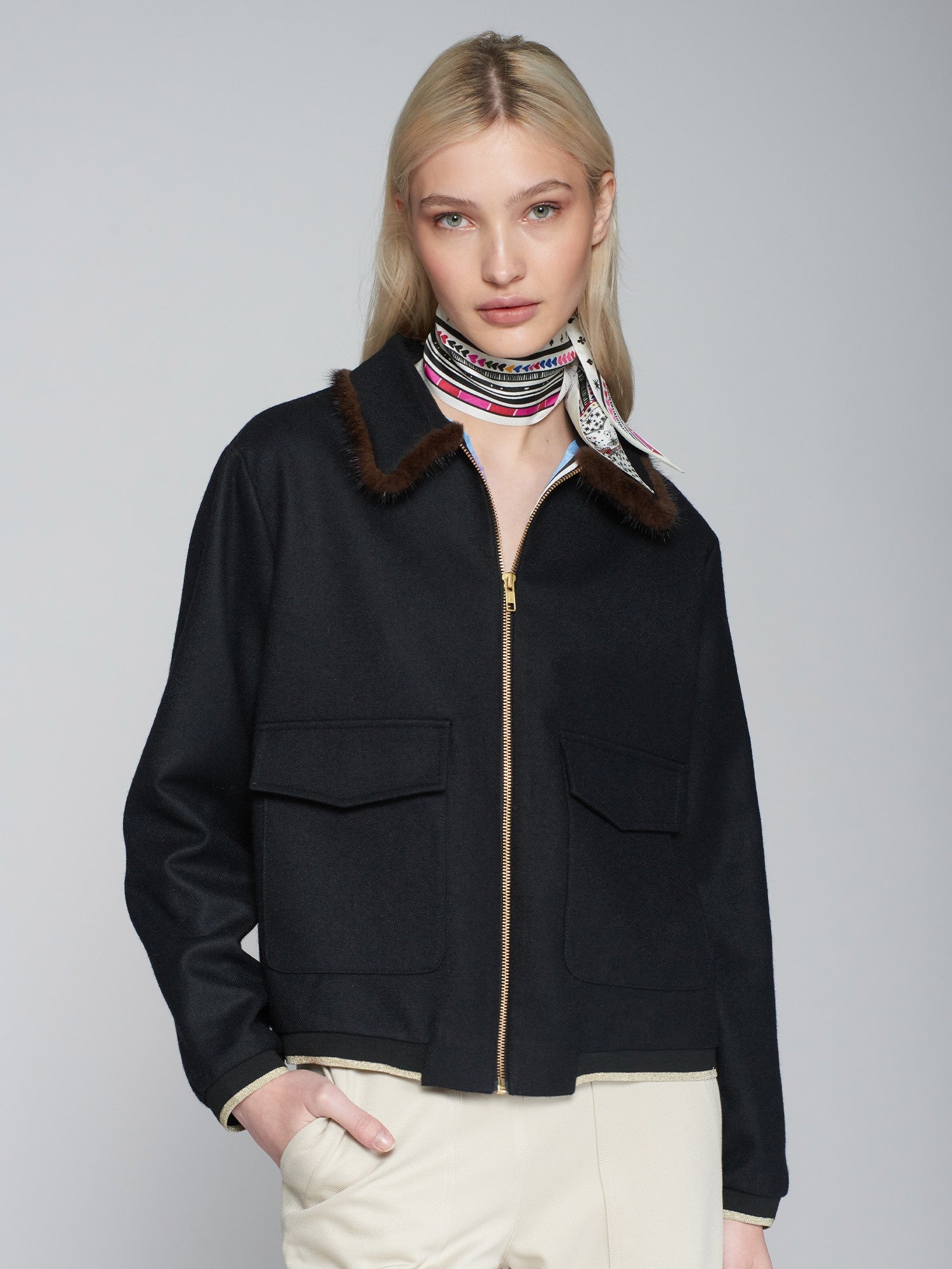 Vilagallo Bomber Wool Jacket Black – Dan's Southern Prep