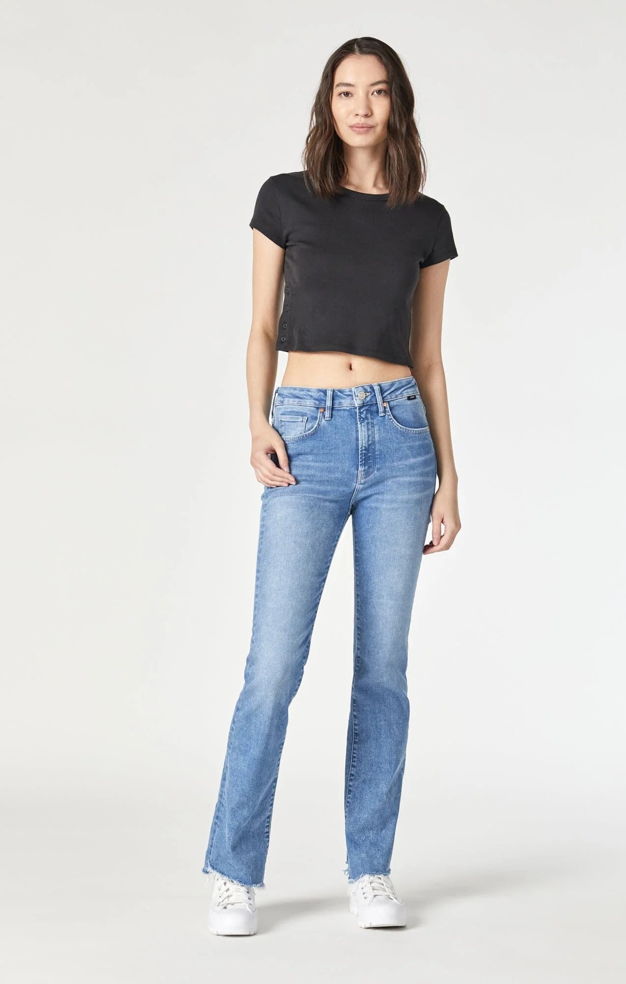 Mavi Maria Flare Jeans Light Brushed Flex Blue – Dan's Southern Prep