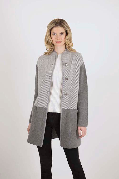 OST Cort Coat Mini Diagonal Stripe Color Block Carbon – Dan's Southern Prep