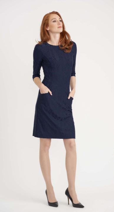 Joseph Ribkoff Dress Style 203078 Midnight Blue – Dan's Southern Prep