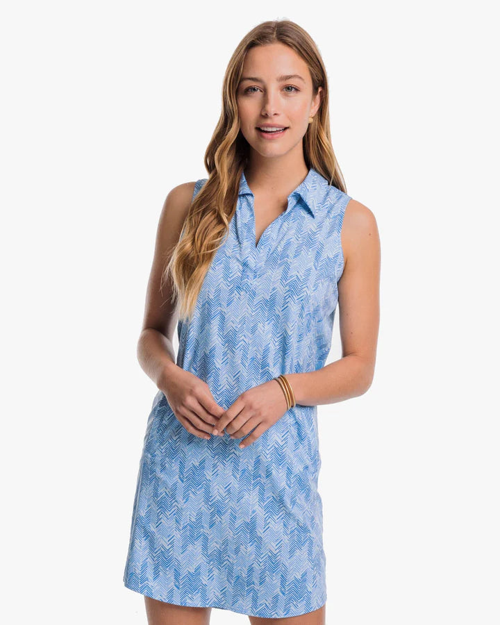 Southern Tide Kamryn brrr°® Intercoastal Horizon Hues Dress Boat Blue ...