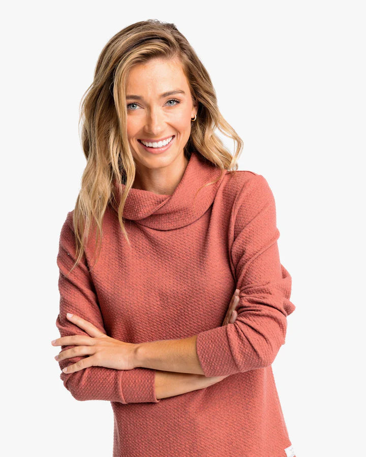 Southern Tide Sadie Split Neck Tunic Heather Mineral Red – Dan's ...